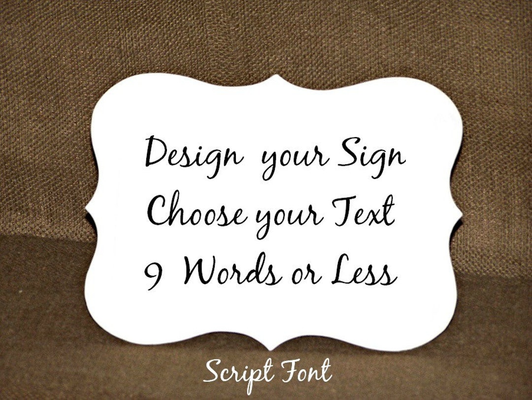 Custom Personalized Sign Make A Sign Design Home Office - Etsy
