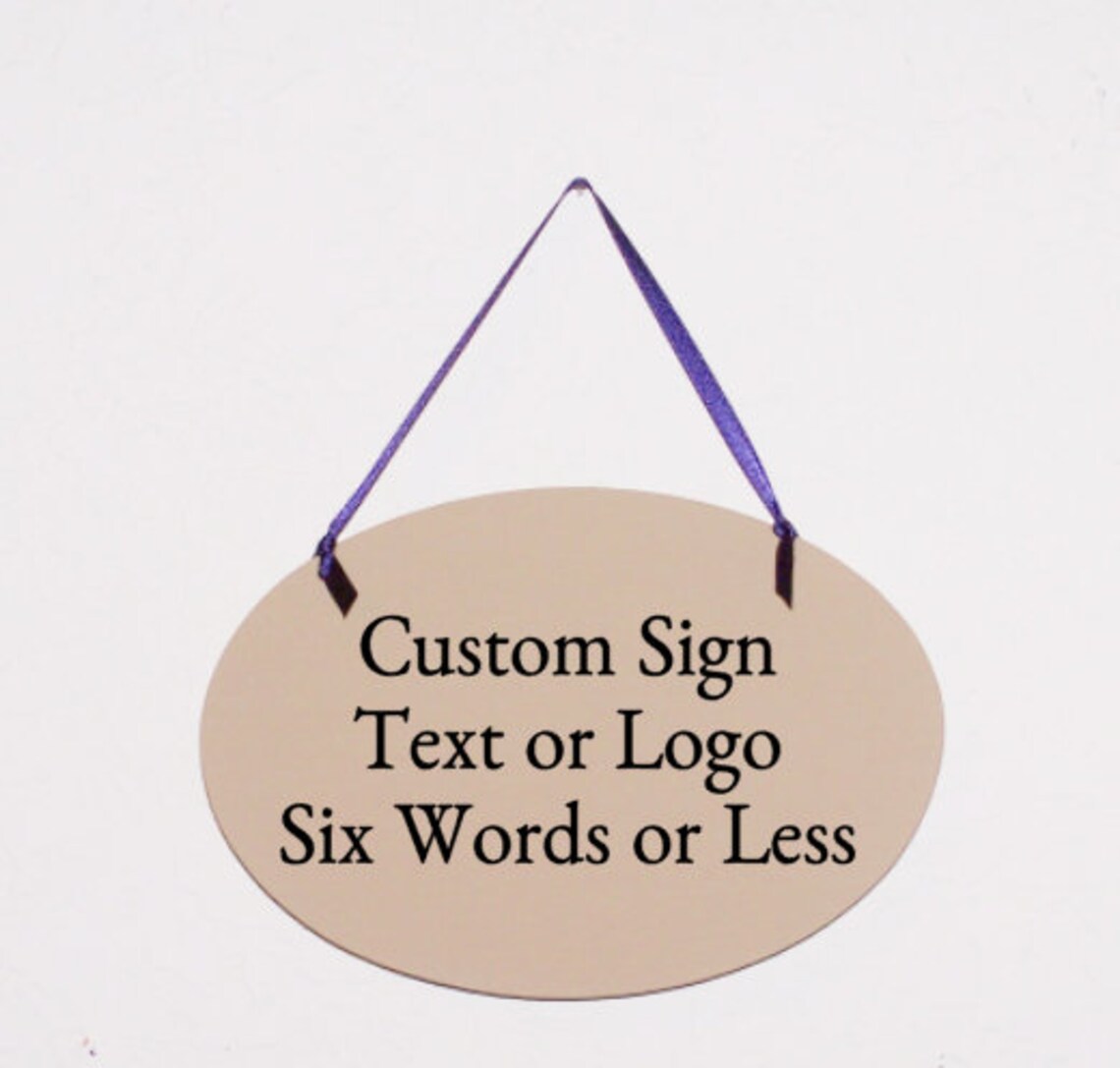 Custom Personalized Sign, Home or Office Wall Decor, Hanging Business ...