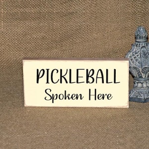 Pickleball Wood Sign Home Office Decor, Modern Country Cottage ...