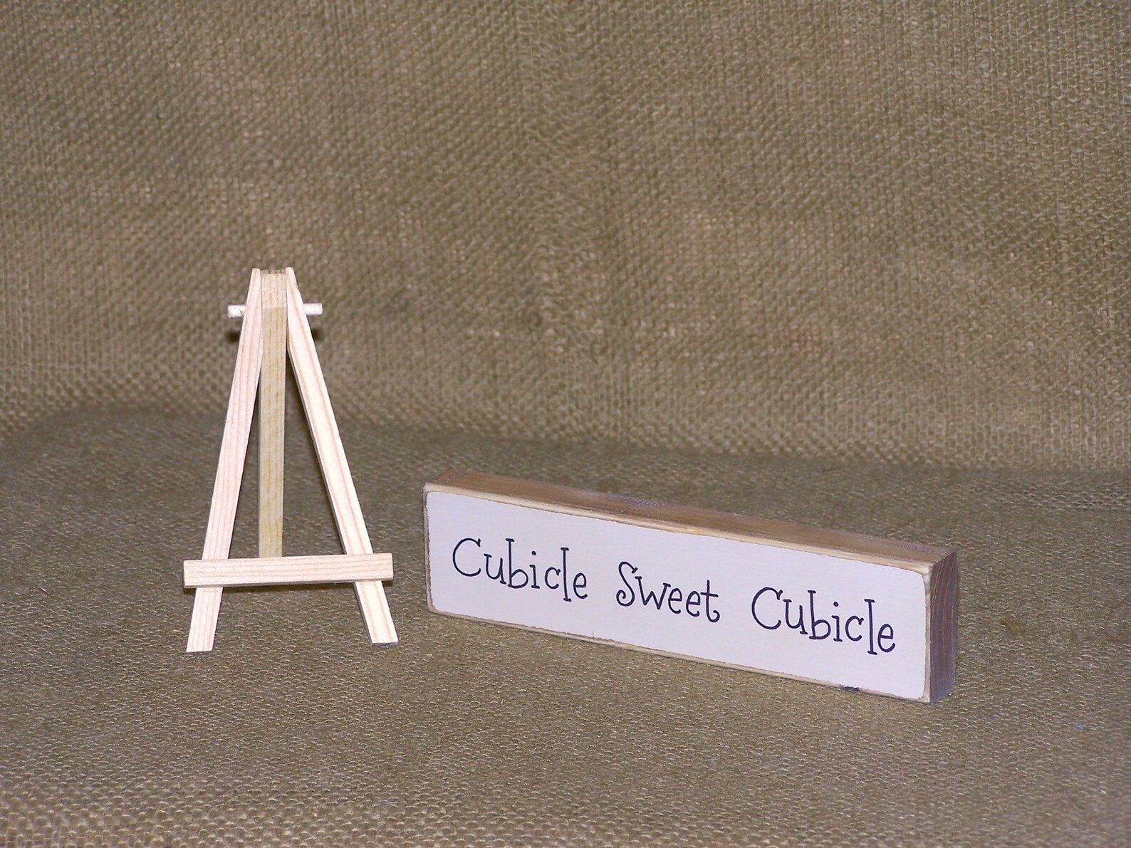 Office Home Decor Small Sign Cubicle Sweet Cubicle Quote | Etsy