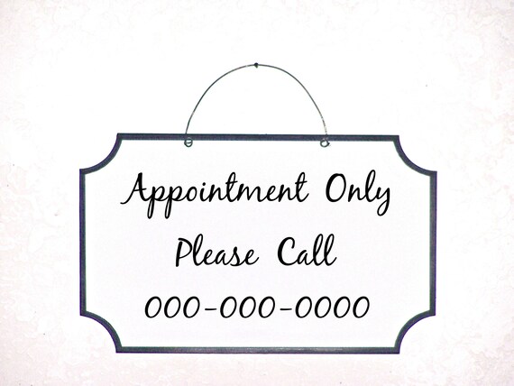 Personalized Custom Business Sign Phone Number Plaque - Etsy