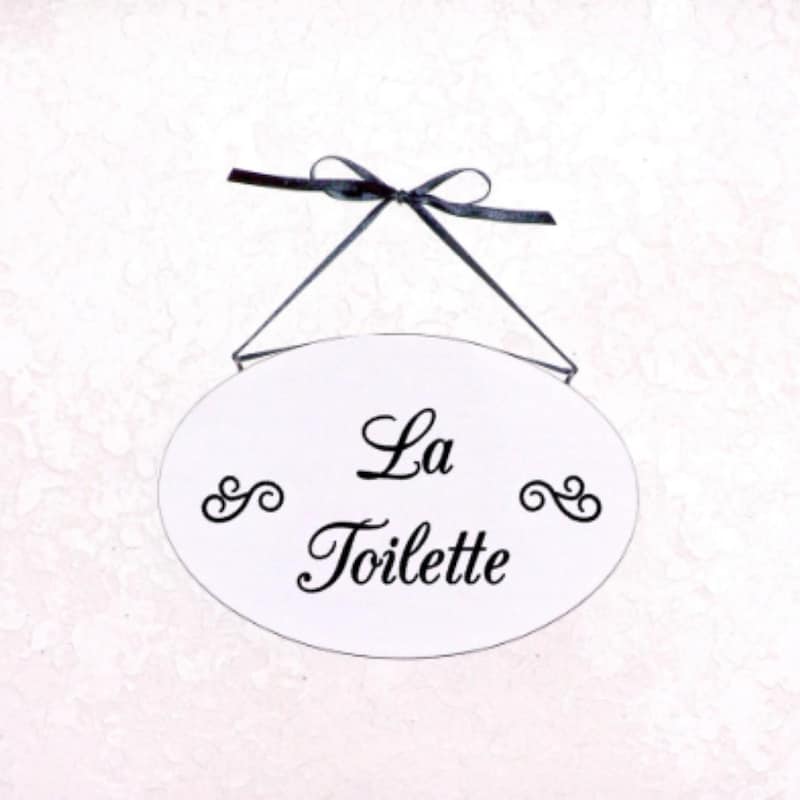 French Toilette Sign - Etsy