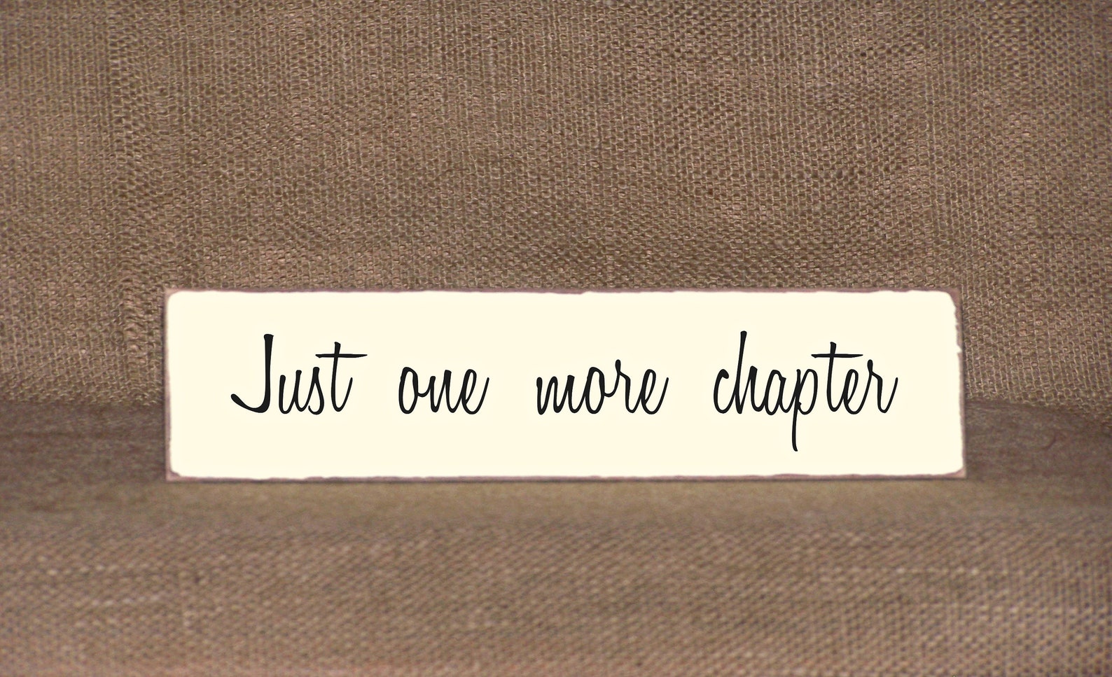 One More Chapter Wood Home Decor Sign Reader Book Lover Gift - Etsy