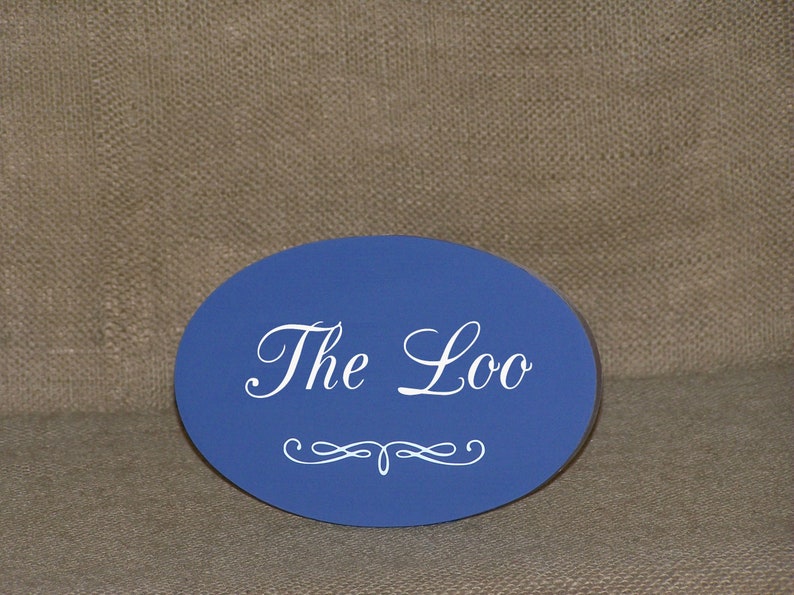 The Loo Plaque Home Office Decor Wood Sign French Country - Etsy