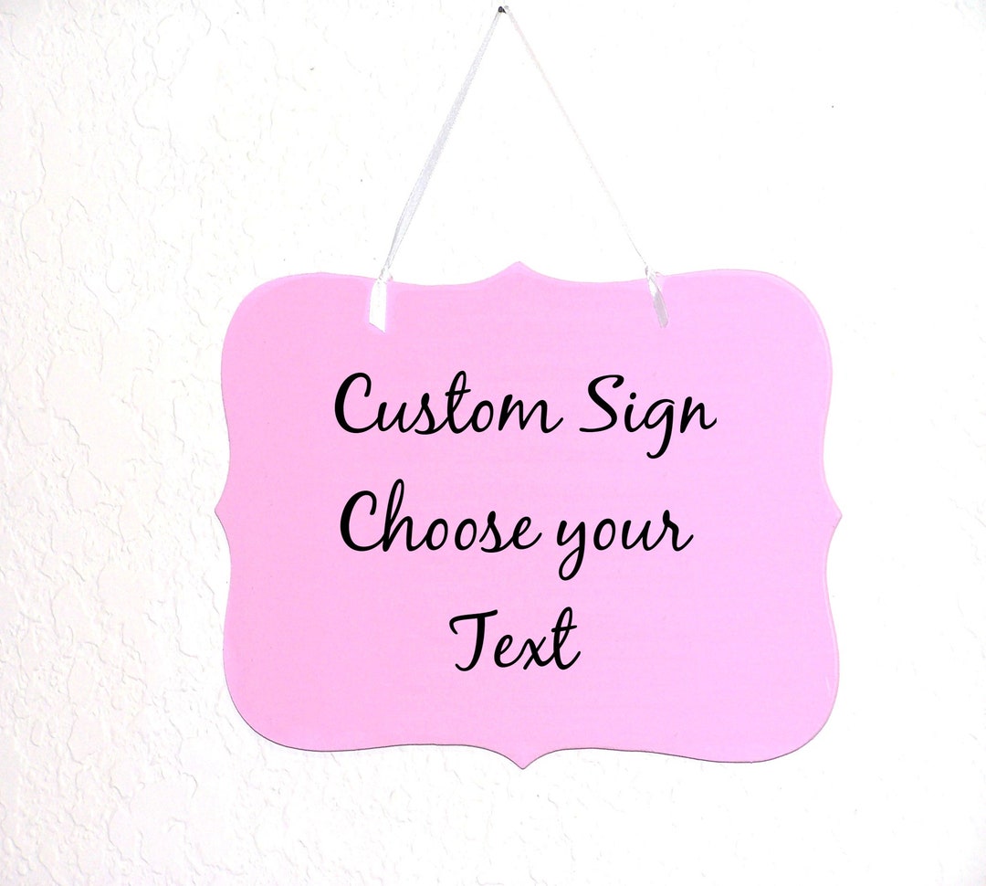Custom Sign Home Decor Personalized Business Plaque Wall - Etsy