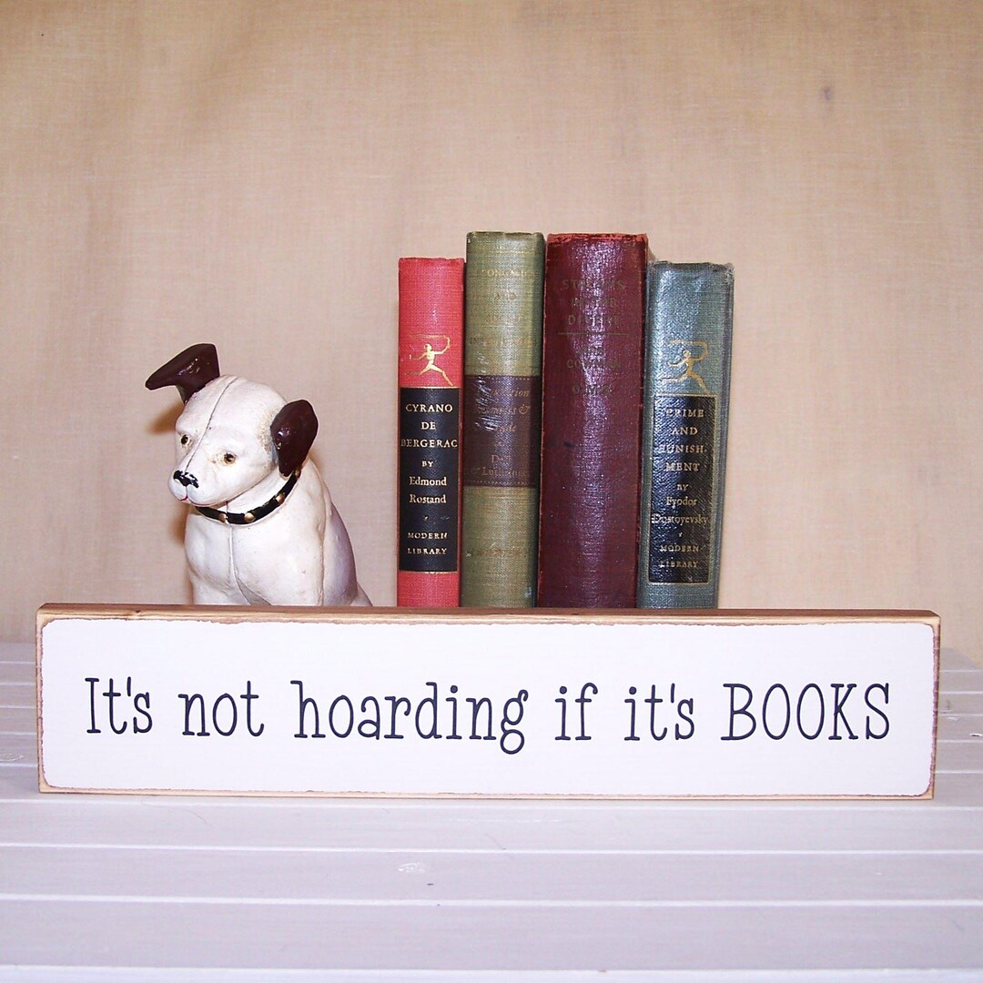 Wood Sign Home Office Decor, Rustic Readers Plaque, Humorous Book Lover ...