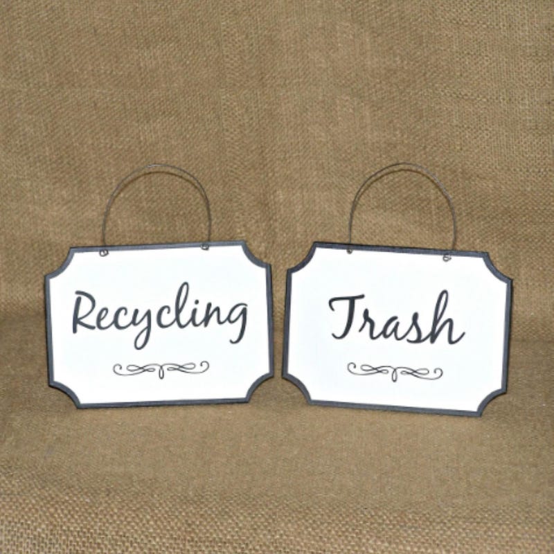 Magnetic Recycling Label - Etsy