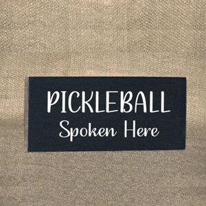Pickleball Wood Sign Home Office Decor, Modern Country Cottage ...