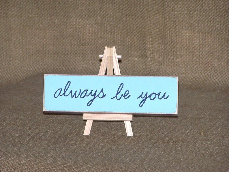 Rustic Small Wooden Sign Home or Office Inspirational Decor | Etsy