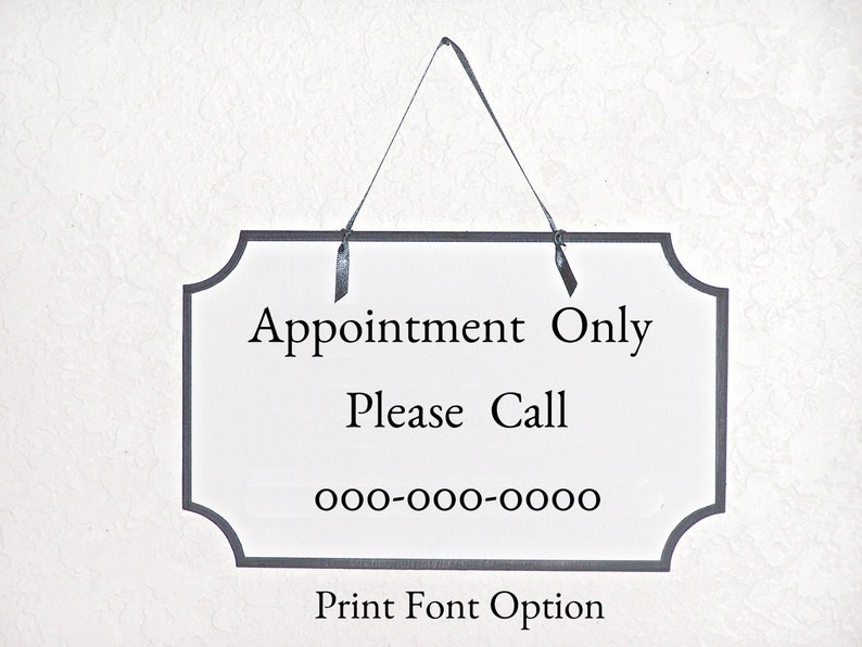 Personalized Custom Business Sign Phone Number Plaque - Etsy