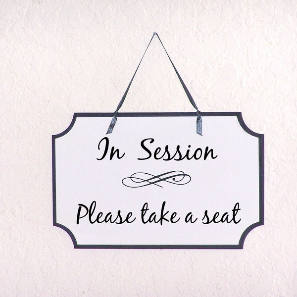 In Session Sign - Etsy