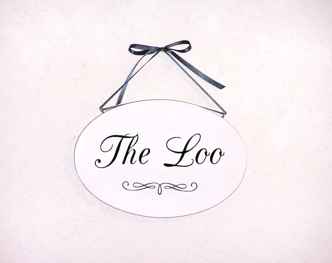 The Loo,bathroom Sign - Etsy