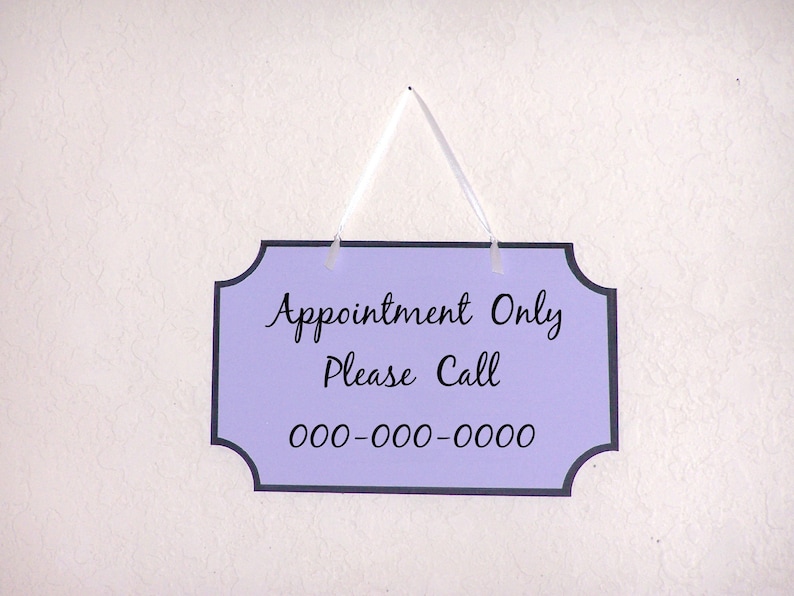 Personalized Custom Business Sign Phone Number Plaque - Etsy
