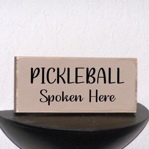 Pickleball Wood Sign Home Office Decor, Modern Country Cottage ...