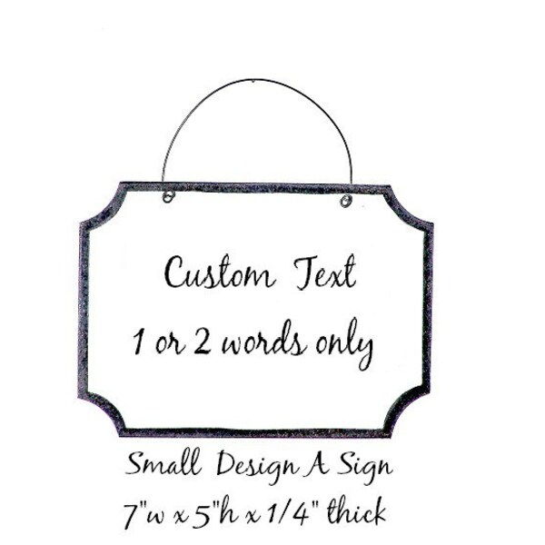 Custom Plastic Hanging Sign - Etsy