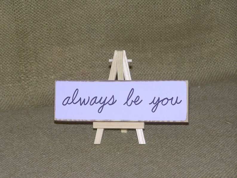 Rustic Small Wooden Sign Home or Office Inspirational Decor | Etsy