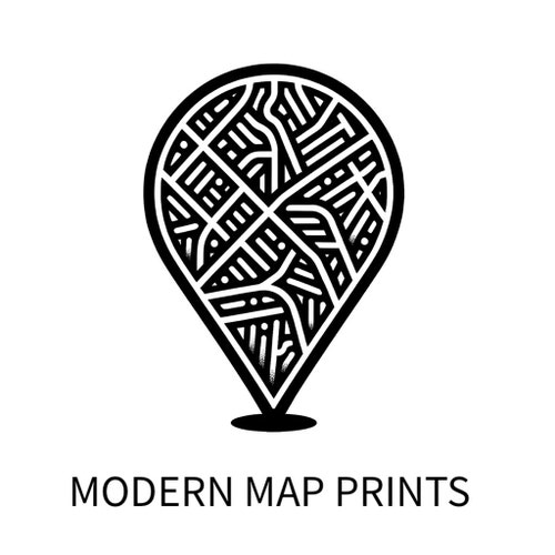 ModernMapPrints - Etsy