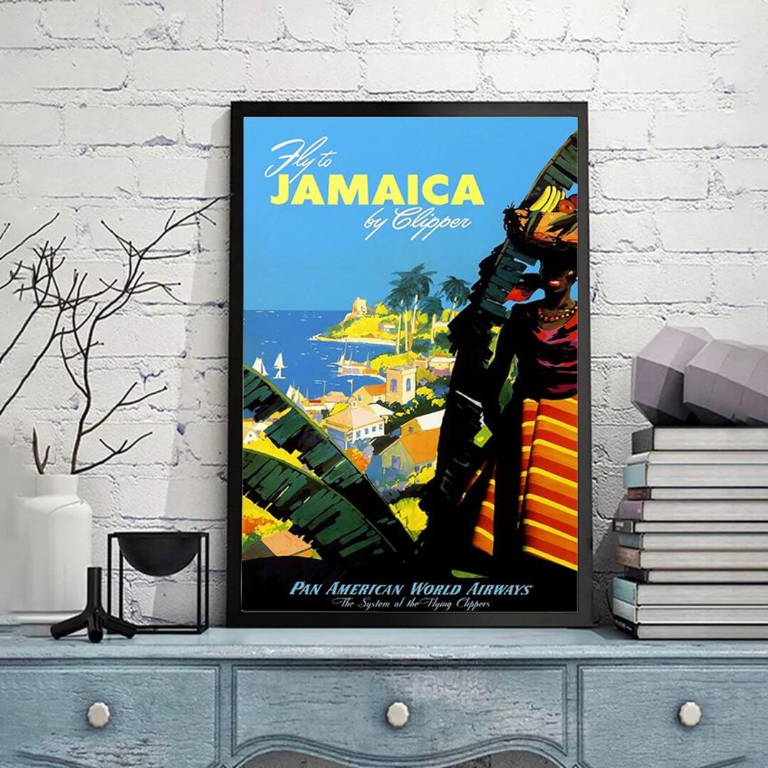 Jamaica-vintage Travel Poster,vintage Art Wall Print,home Office Decor ...