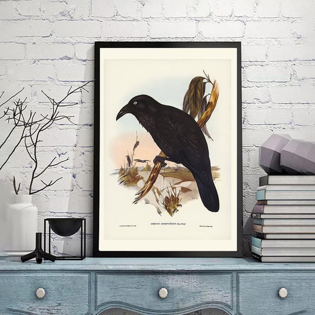 Edgar Allen Poe, Raven,vintage Poster,homedecor,canvas Wall Art,giclee ...