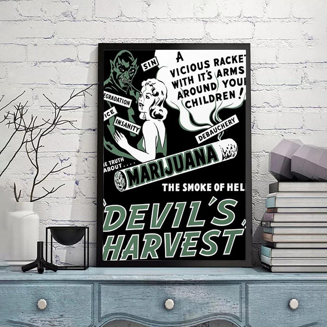 Devils Harvest - Propaganda-vintage Art Wall Print,office Decor ...