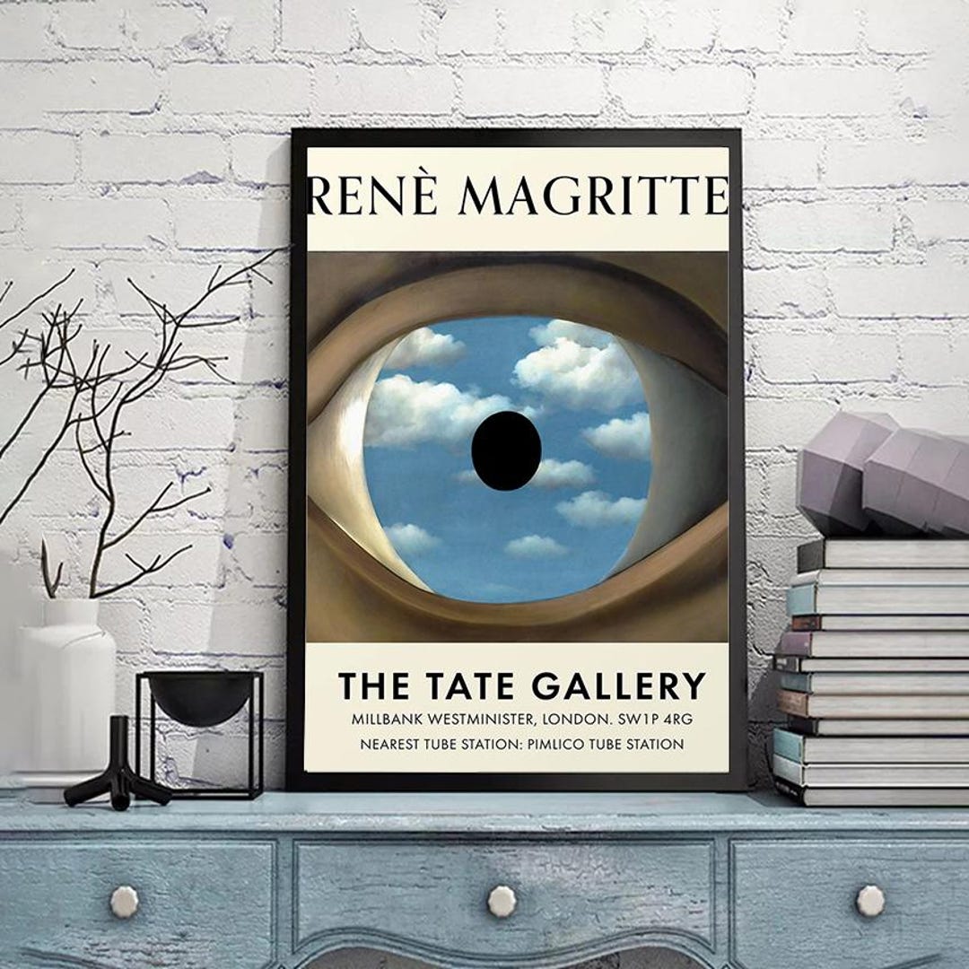 The False Mirror - Rene Magritte-exhibition Poster,wall Art,giclee ...