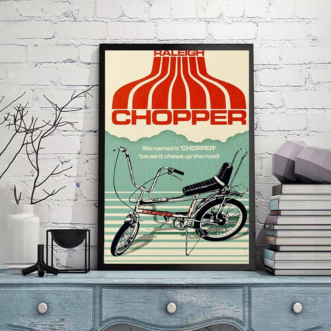 Raleigh Chopper-vintage Advert-vintage Art Wall Print,home Decor ...