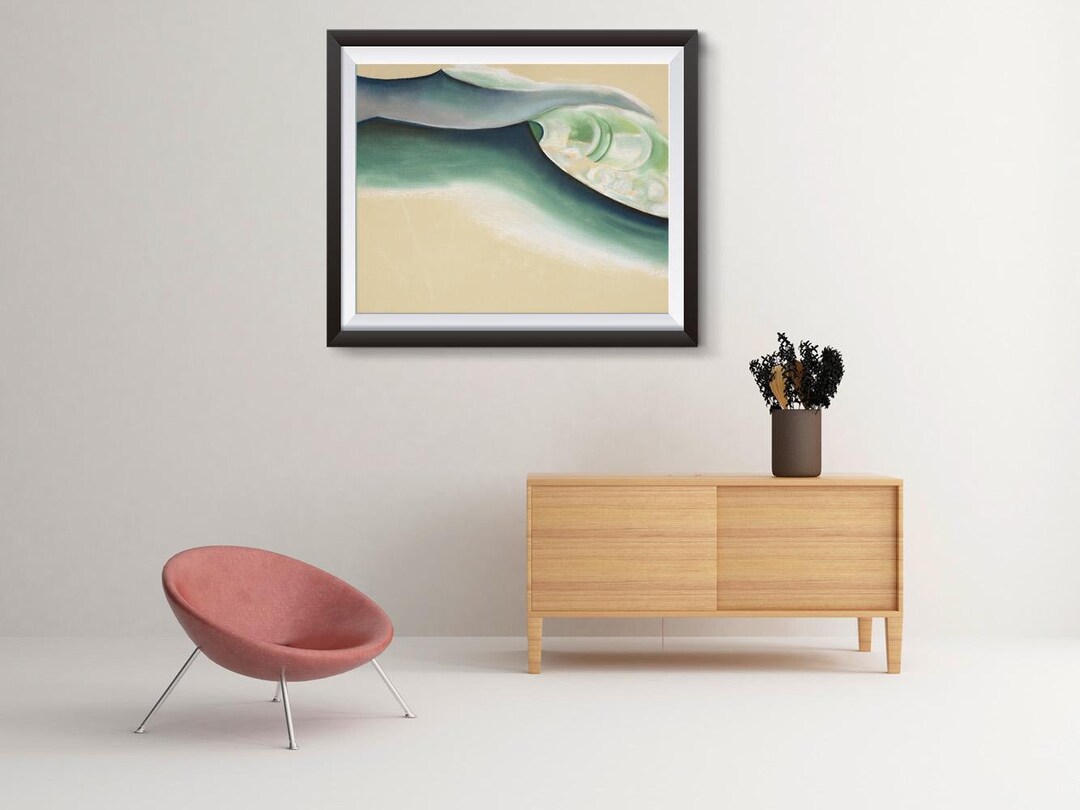 Wave-georgia Totto O'keeffe,home Office Decor, American Modernism ...