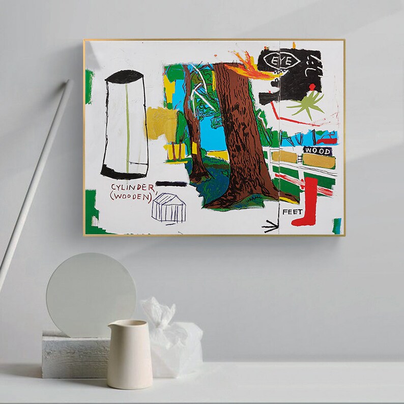 Wood-jean Michel Basquiat,giclee Fine Art Prints,king of Street Art ...
