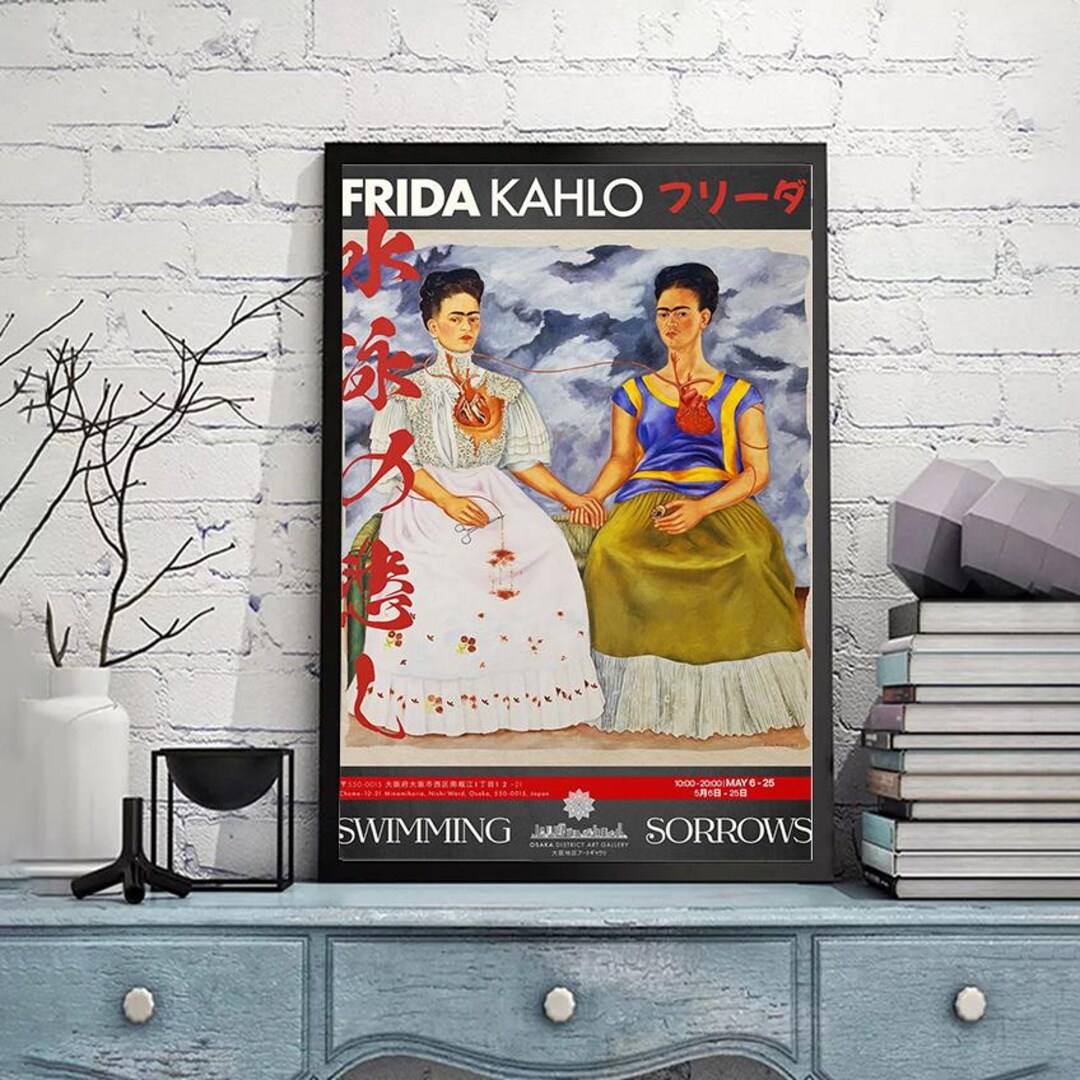 The Two Fridas - Frida Kahlo-exhibition Poster,wall Art,giclee,painting ...
