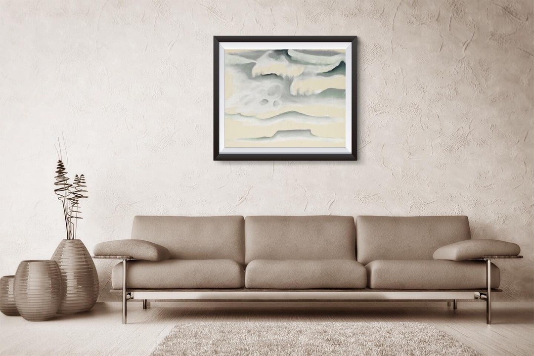 Waves-georgia Totto O'keeffe,home Office Decor, American Modernism ...