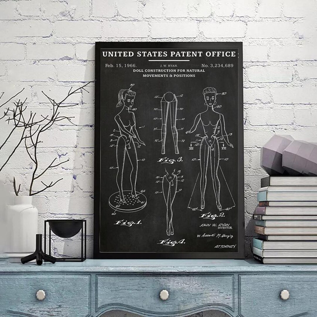 Barbie Doll - Patent-patent Print Art,vintage Golfing Patent Prints ...