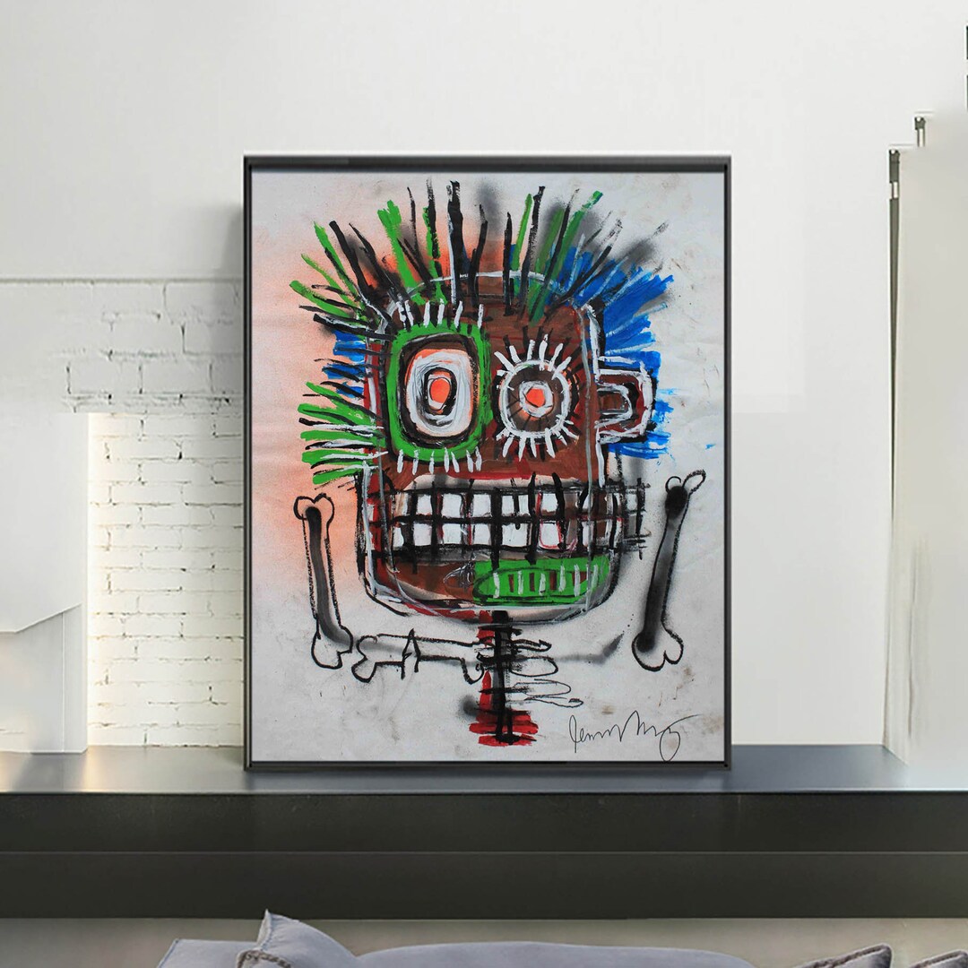 Jean Michel Basquiat Art A-jean Michel Basquiat,giclee Art Prints,king ...