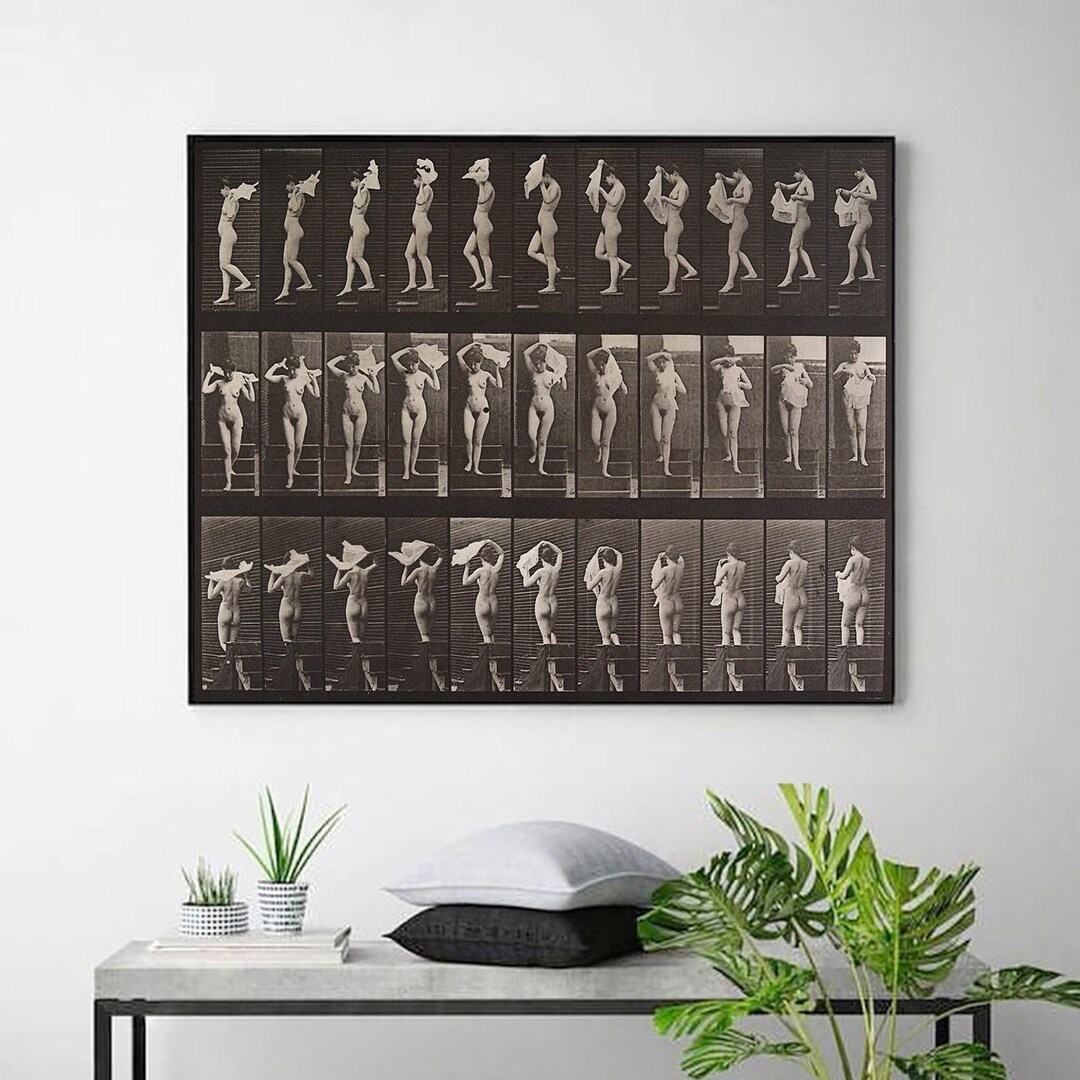 Descending Stairs, Throwing Handkerchief Over Shoulders-eadweard ...