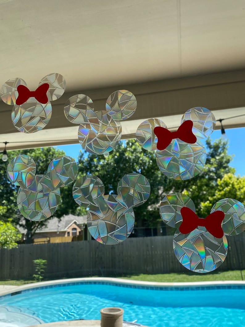 Mickey and Minnie Mouse Suncatcher Set of 6. Rainbow Prism Window ...