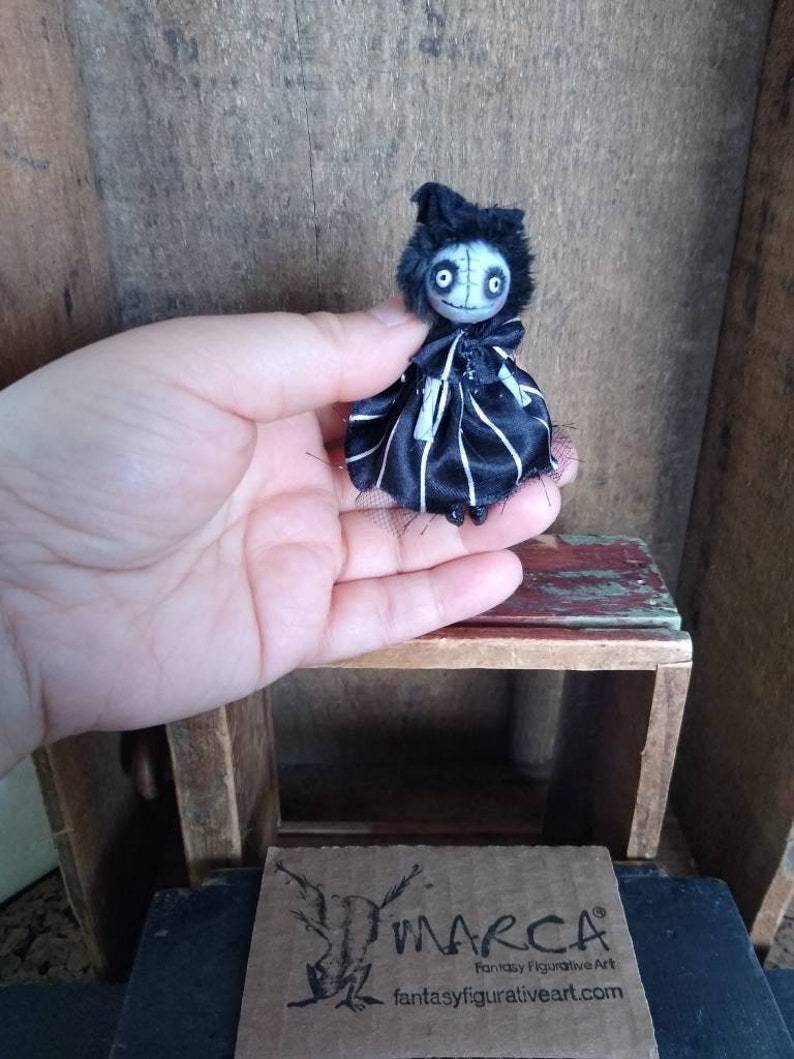Goth Art Doll BJD Blythe Prop Miniature Creepy Cute "poppy" Party Favor ...