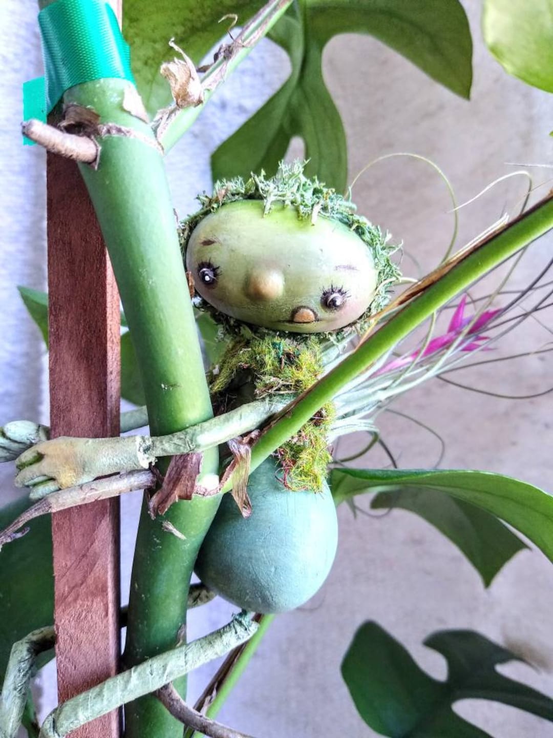 Air Plant or Succulent Art Doll Indoor Planter Posable Limbs and Head ...