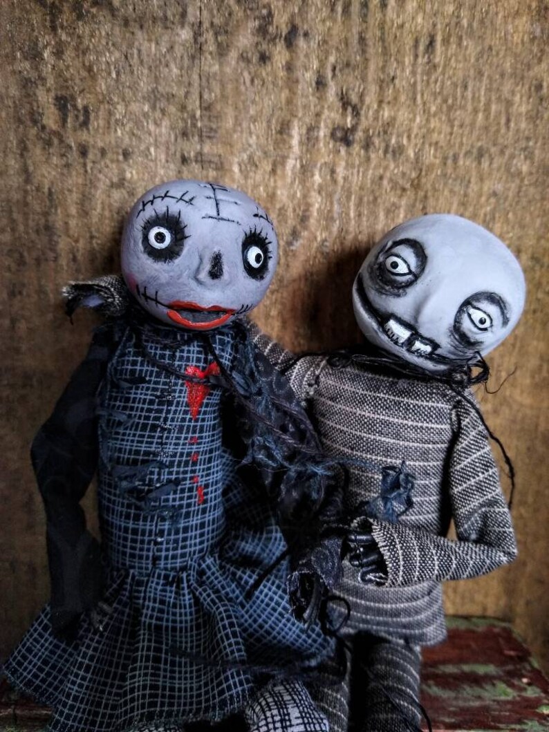 Goth Girl Zombie Art Doll Halloween Bjd Prop Goth - Etsy