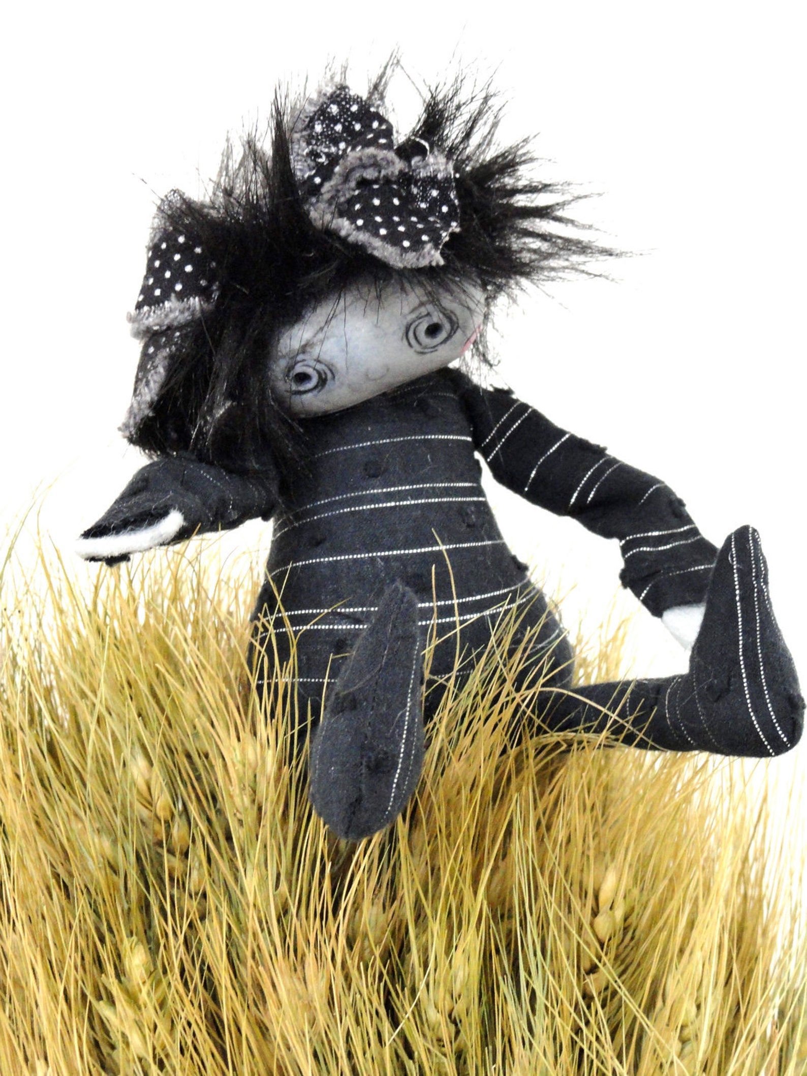 Adele Goth Girl Bjd Prop Art Doll Accesory Halloween Gift - Etsy