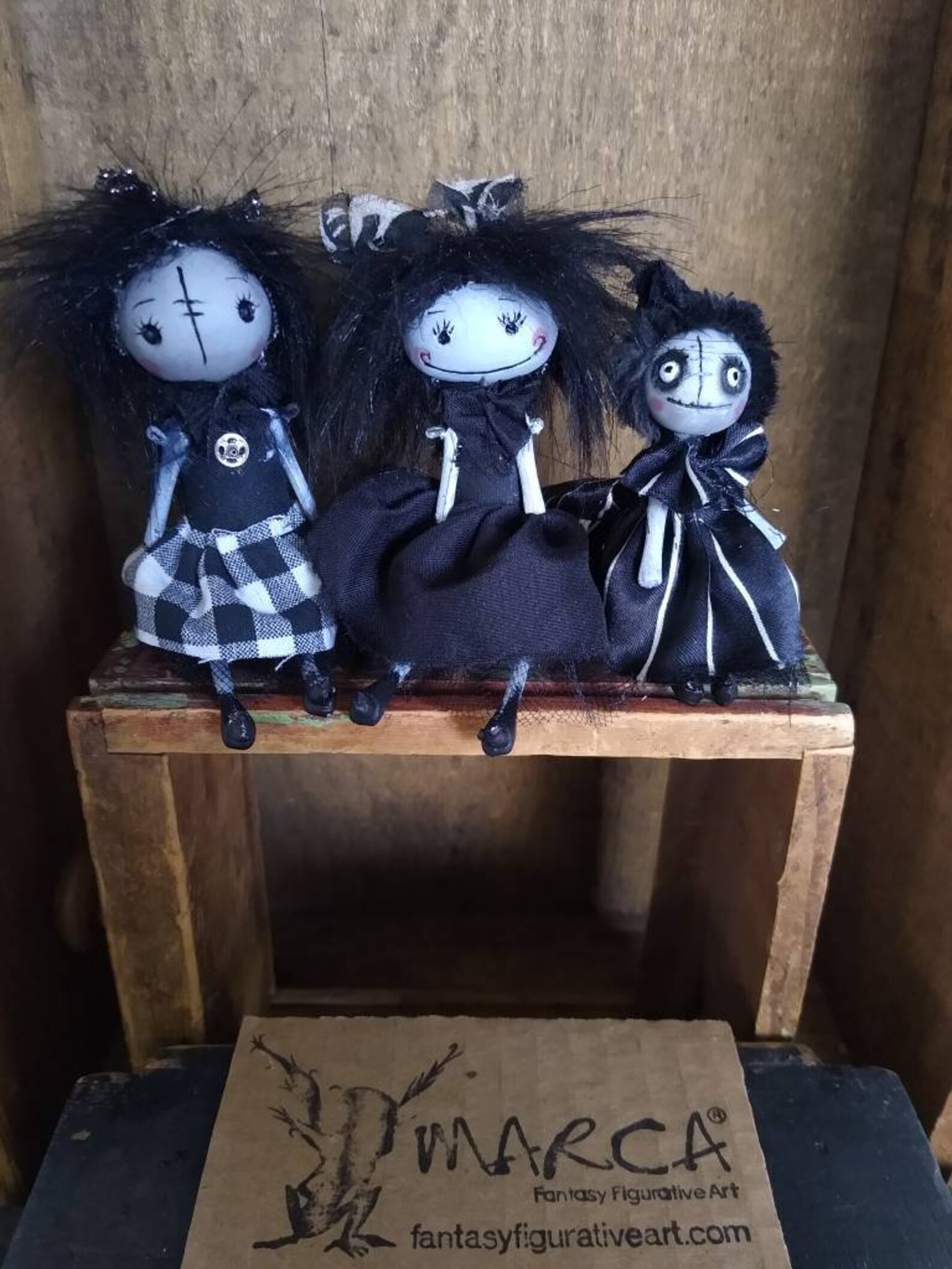 Goth art doll accessory BJD prop miniature creepy cute | Etsy