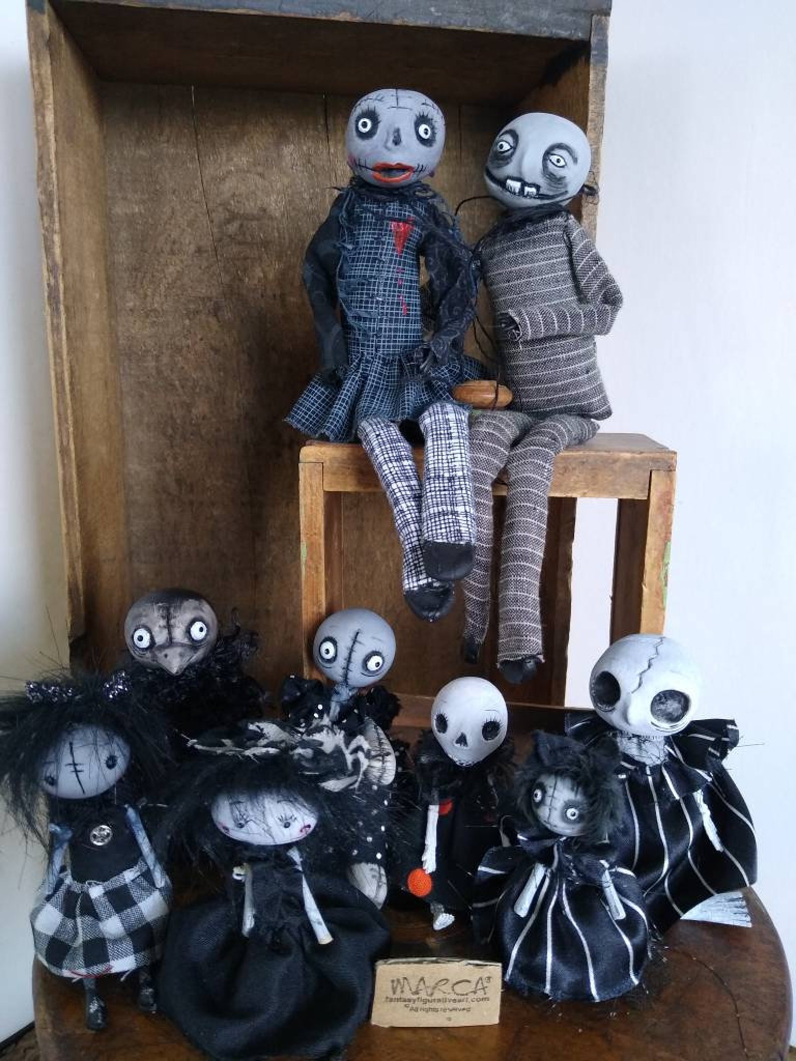 Goth art doll accessory BJD prop miniature creepy cute | Etsy