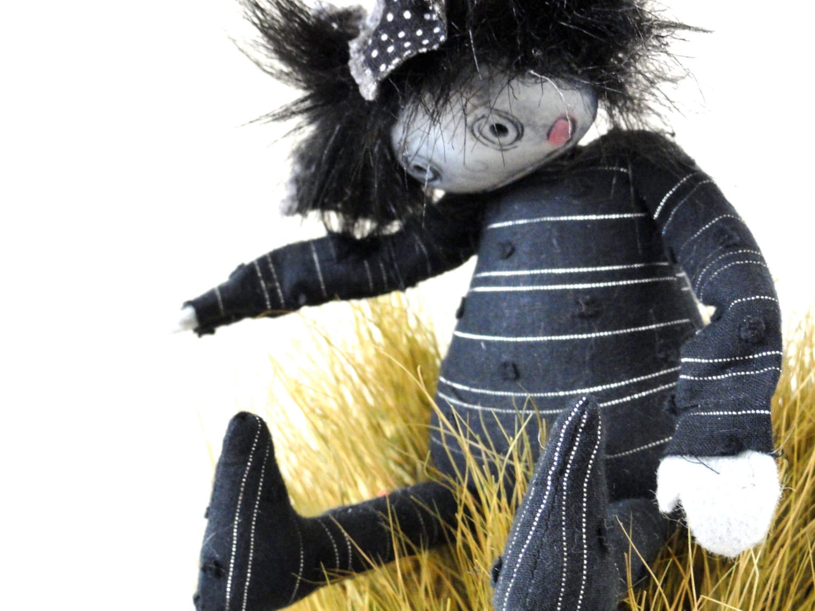 Adele Goth Girl Bjd Prop Art Doll Accesory Halloween Gift - Etsy