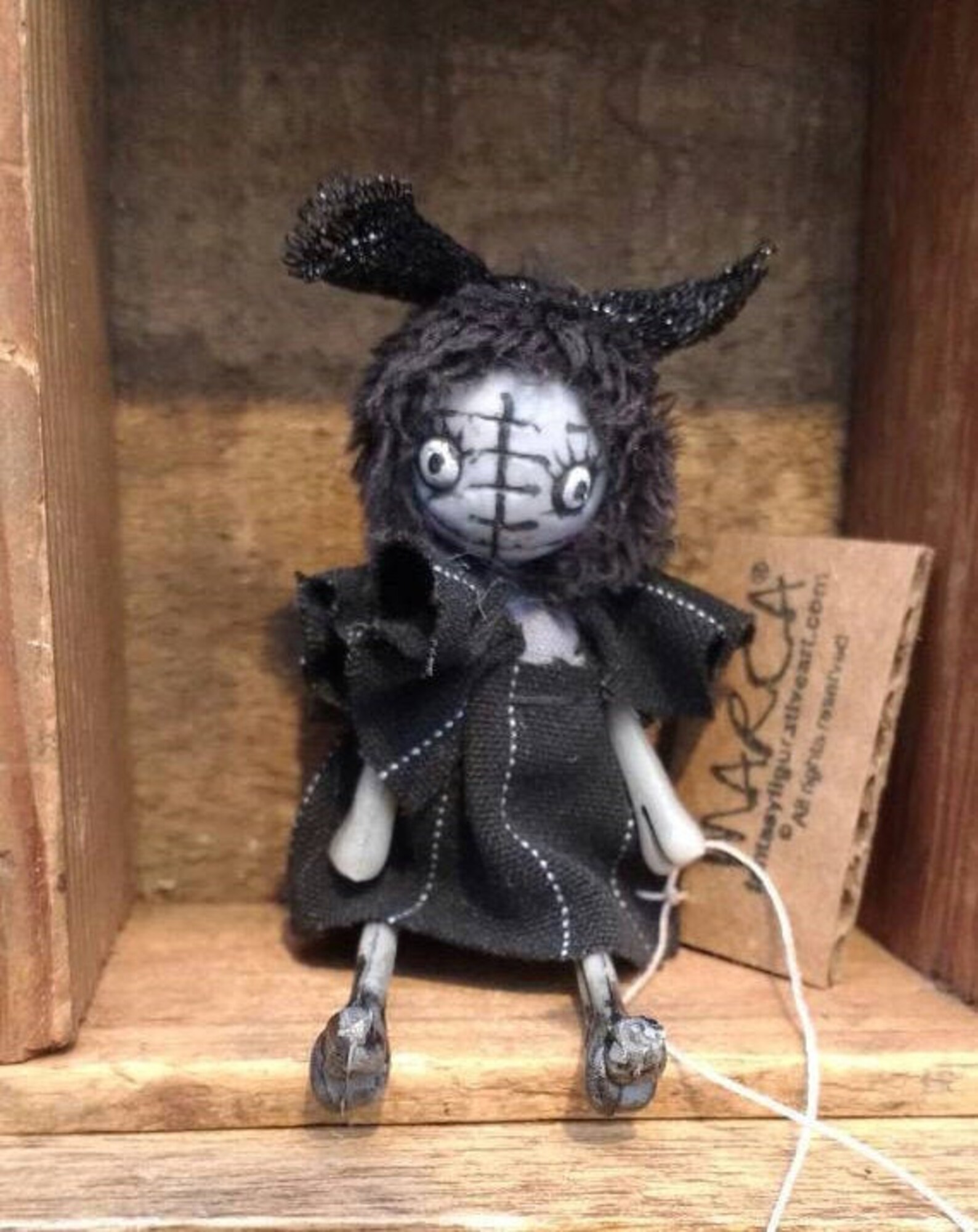 Goth Art Doll BJD Blythe Prop Miniature Creepy Cute "poppy" Party Favor ...