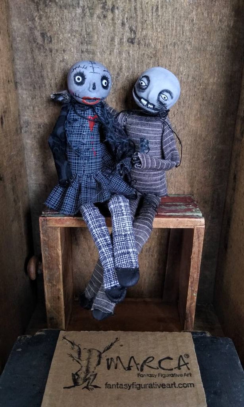 Goth Girl Zombie Art Doll Halloween Bjd Prop Goth - Etsy