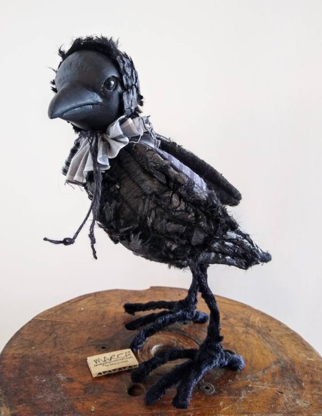 Crow Art Doll 8" Tall Companion for My Line of Mini Dolls Bird Seasonal ...