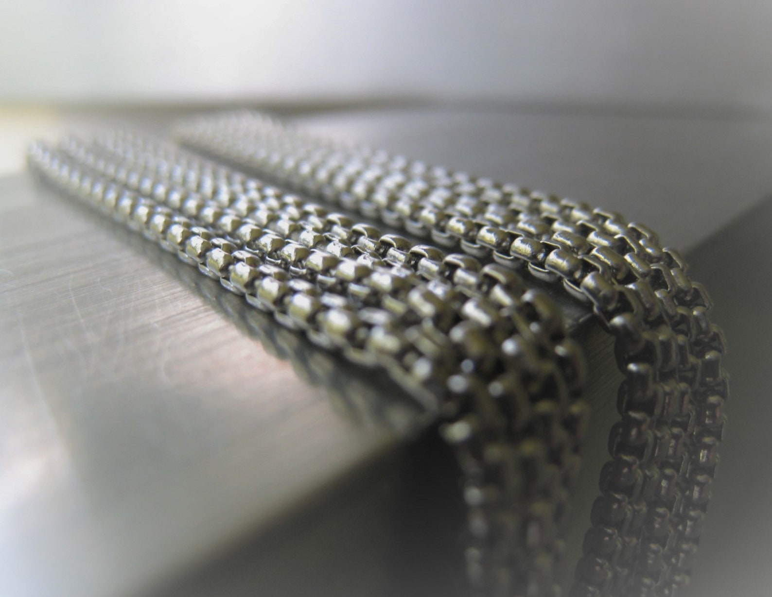 Stainless Steel Square Rolo Chain Belcher Chain Rope Chain | Etsy