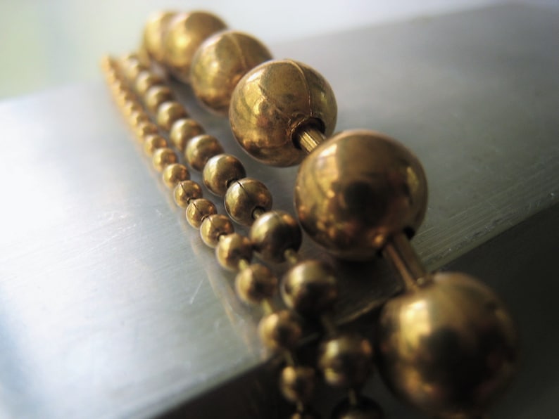 Gold Ball Chain Necklace Brass Ball Chain Necklace Item No. JE5127 - Etsy