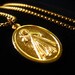 Divine Mercy Gold Pendant Necklace Spiritual Religious Inspirational ...