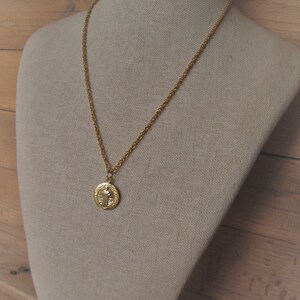 Gold St. Benedict Pendant Necklace Religious Statement Necklace Item No ...