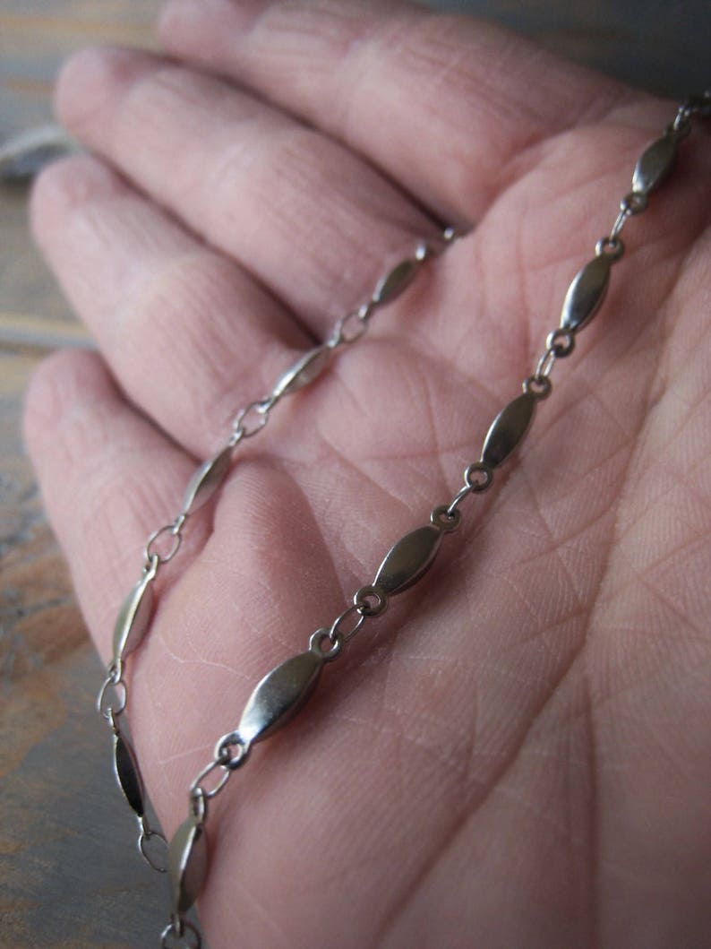 Stainless Steel Cross Chain Silver Cross Necklace Religious | Etsy