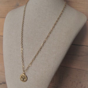 Gold St. Benedict Pendant Necklace Religious Statement Necklace Item No ...